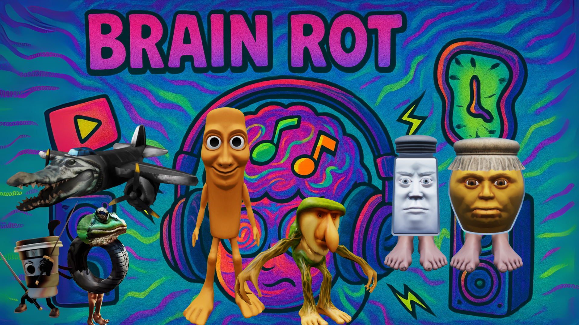 ブレインロット音楽【Brain Rot Music】中毒性ループ！あなたの脳を虜にするYouTubeチャンネルの世界！